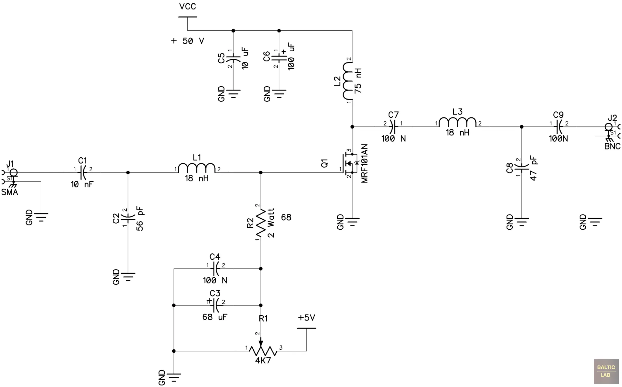 VHF LDMOS Power Amplifier Experiments – Baltic Lab