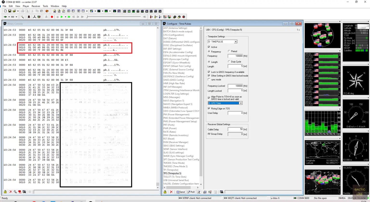 Program uBlox GPS-module timepulse frequency (dynamically) with an Arduino – Baltic Lab